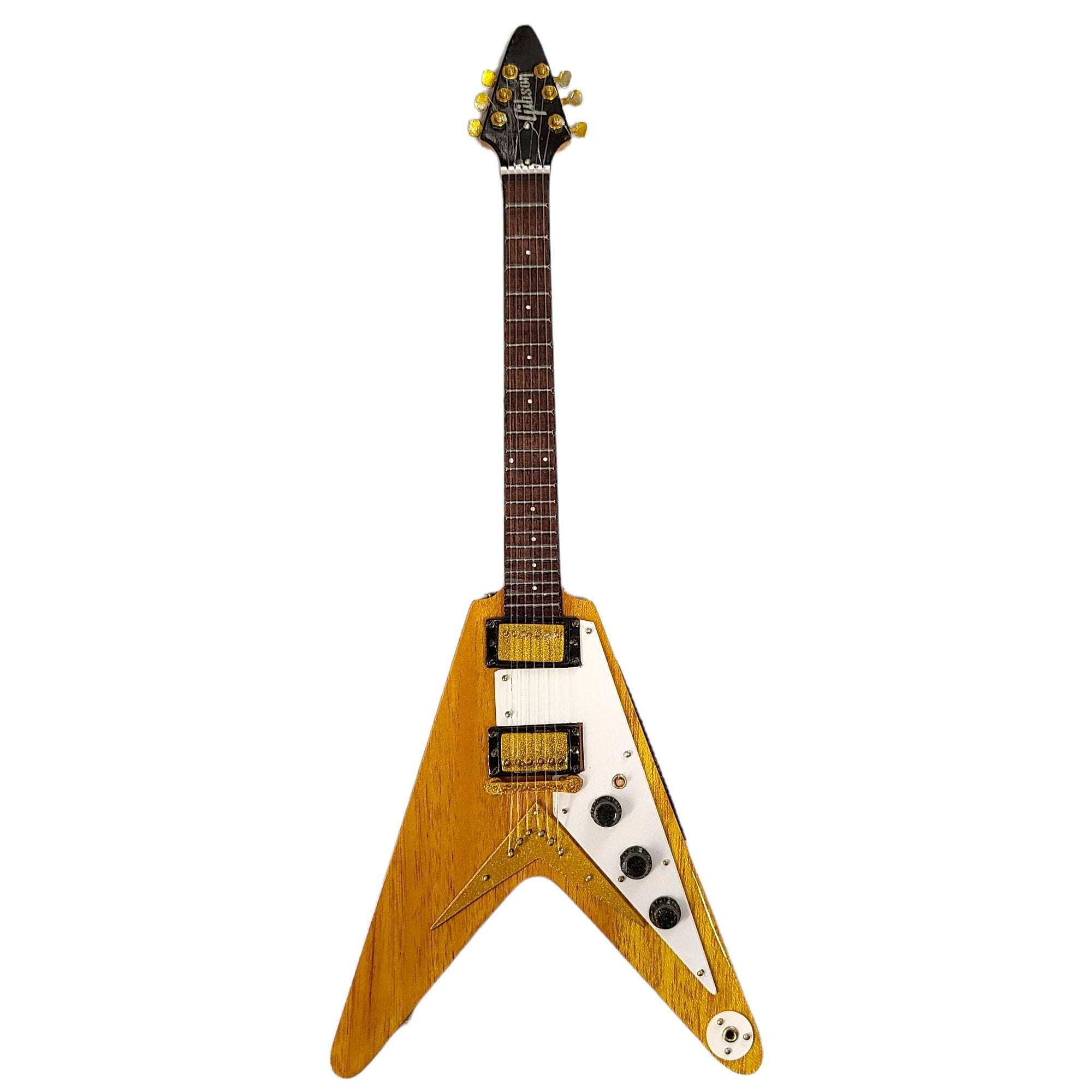 AXE HEAVEN 1958 Korina Flying V 1:4 Scale Mini Guitar Model - Walmart.com