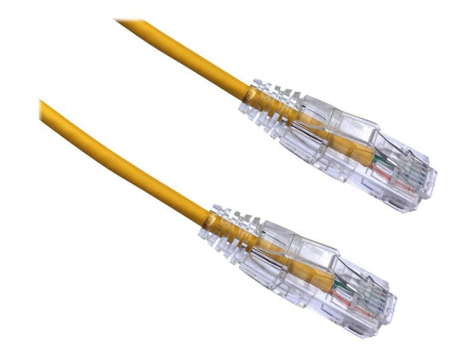 Axiom 2FT CAT6 Snagless BENDnFLEX Ultra-Thin Patch Cable, Yellow, TAA ...