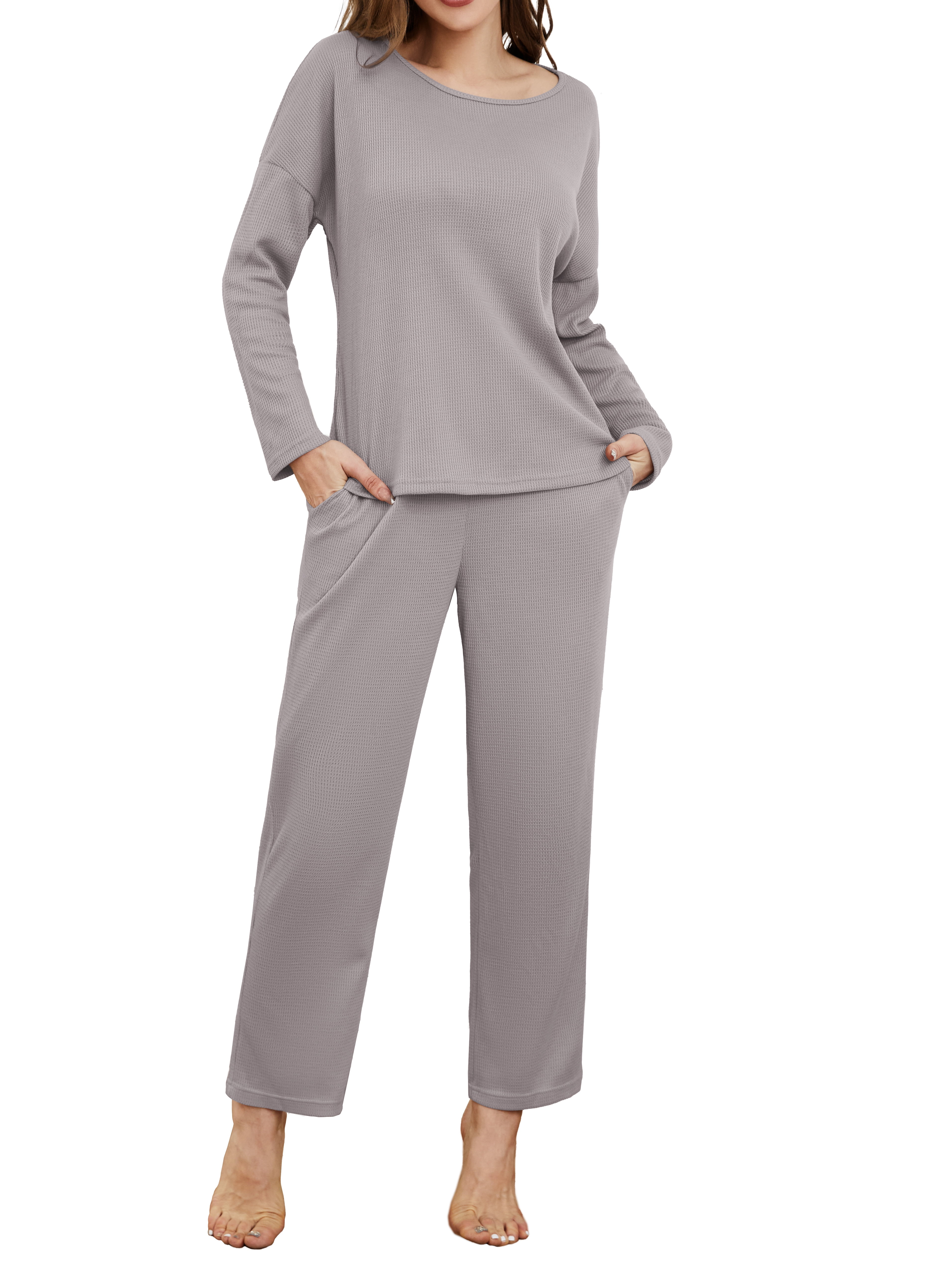 AXSAY Women’s loose and comfortable Pajamas Set Home Furnishing Long ...