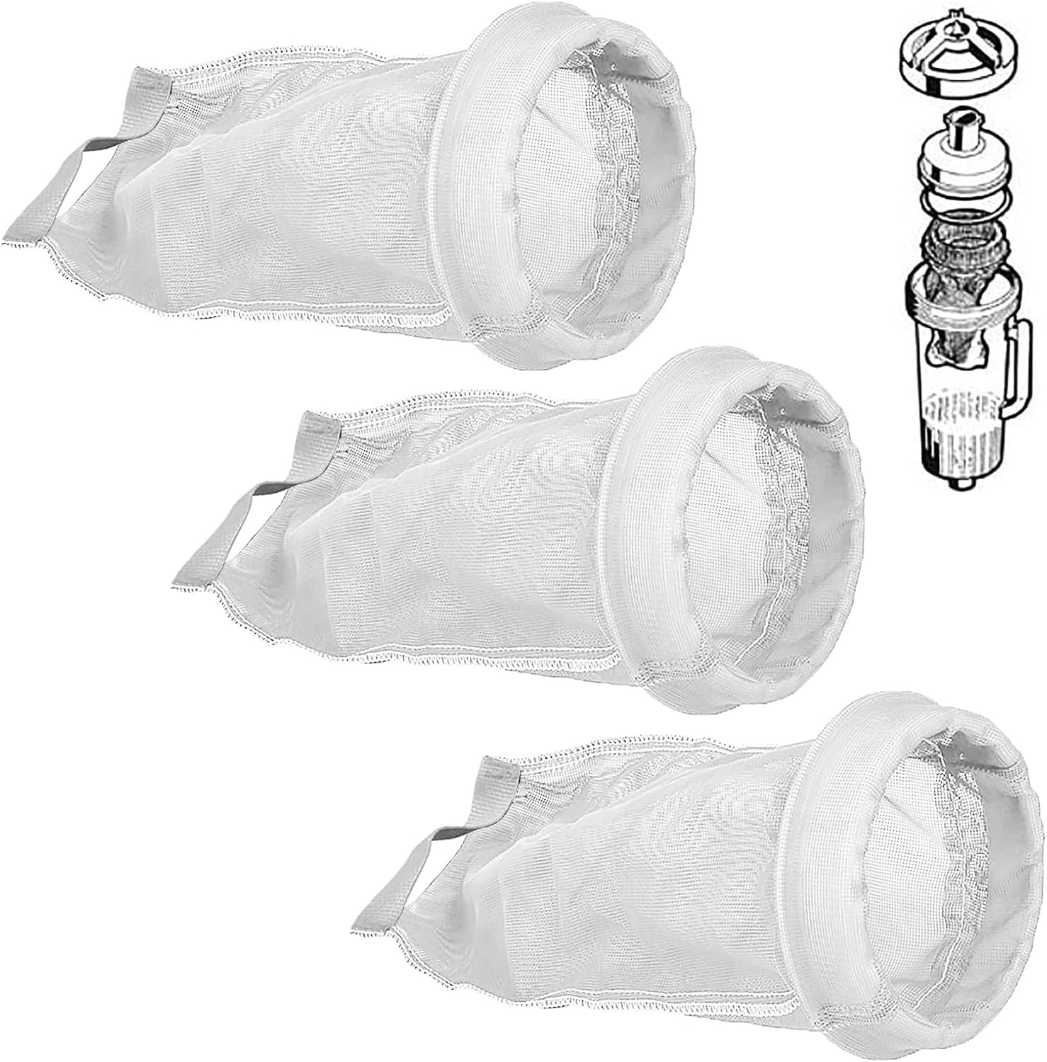 AXW538 Pool Cleaner Pool Leaf Canister Permanent Bag for Hayward Pool ...