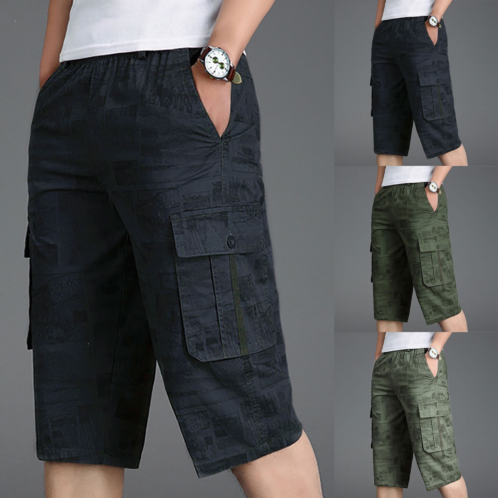 Axxd Mens Beach Shorts Plus Size Summer Casual Fitness Bodybuilding