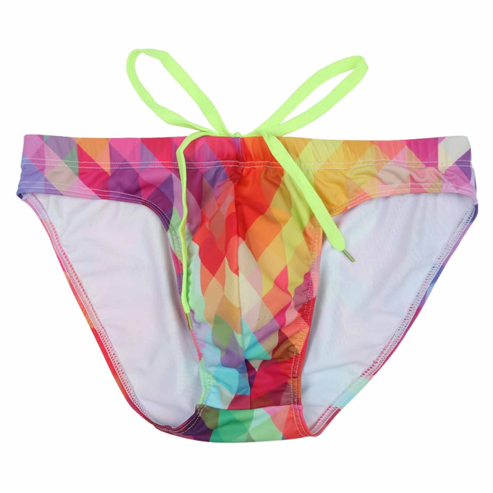 AXXD Swimming Trunks for Men Casual Line Print High Stretch Swim High ...