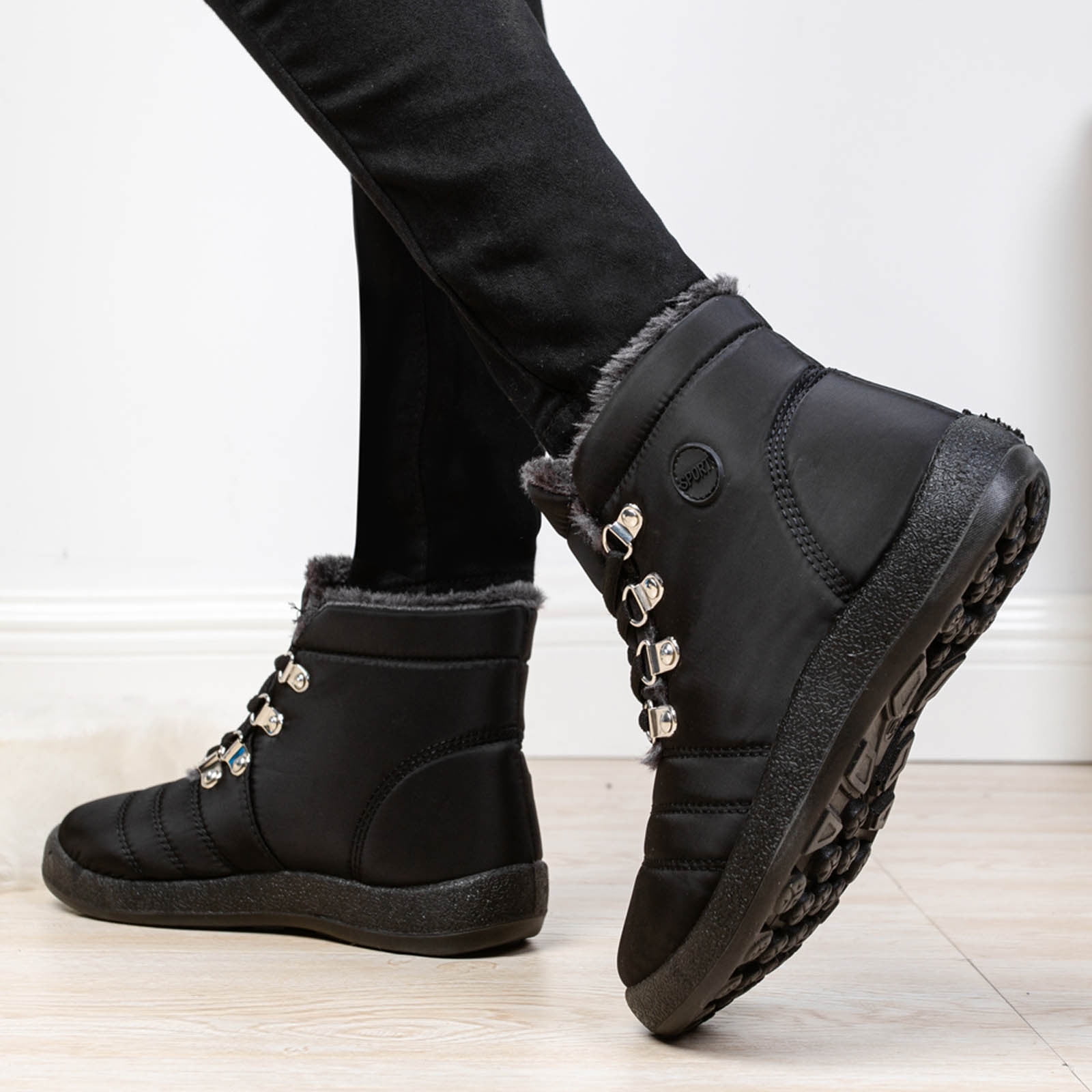 AXXD Teacher Fall&Winter Snow Boots Shoes For Women Slouch Boots Thigh ...