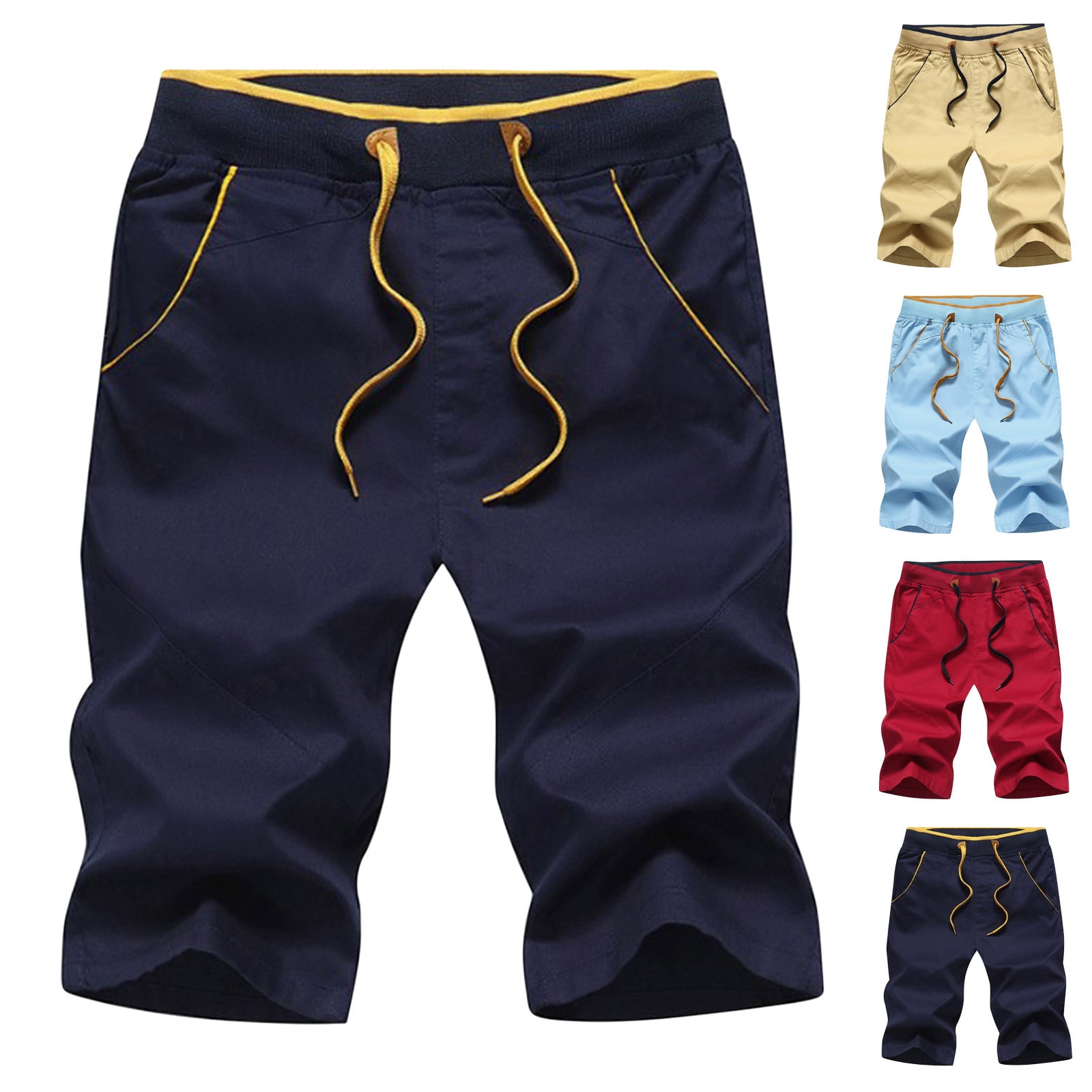 AXXD Tennis Shorts For Men Plus Size Cargo Shorts Multi-Pockets Relaxed ...