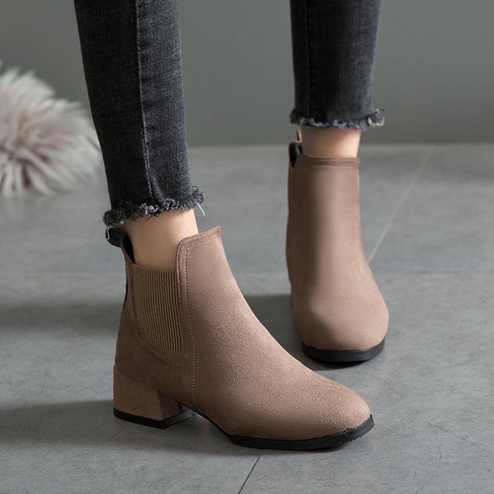 AXXD Wide Calf Boots For Women Mom Thanksgiving Day Slouch Boots 2022 ...