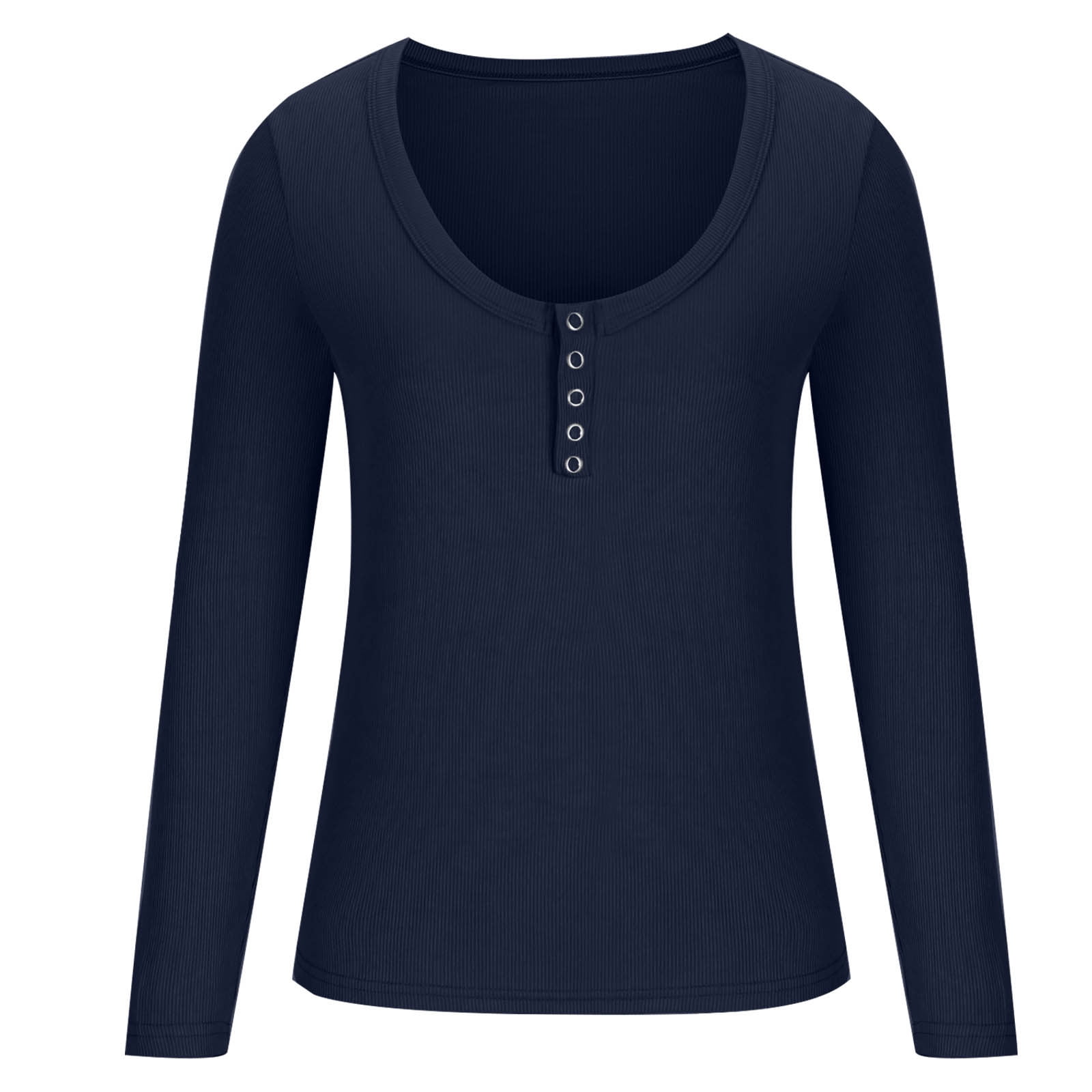 AXXD Womens Tops Casual Basic 2024 Workout Spring Solid Color Tight ...