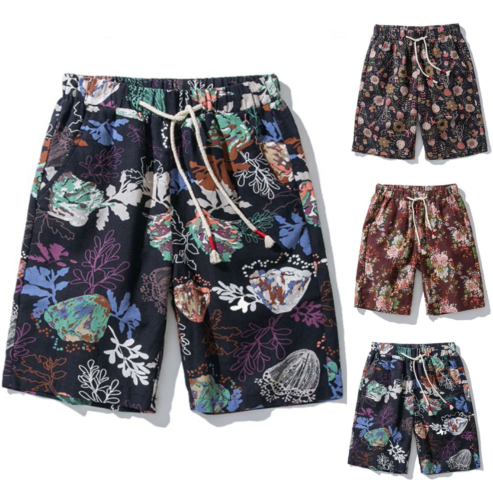 AXXD Workout Shorts Men Summer Fashion Strapped Big Size Beach Fit ...