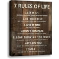 AXXPosters-7 Rules of Life Wall Art Motivational Inspirational Poster ...