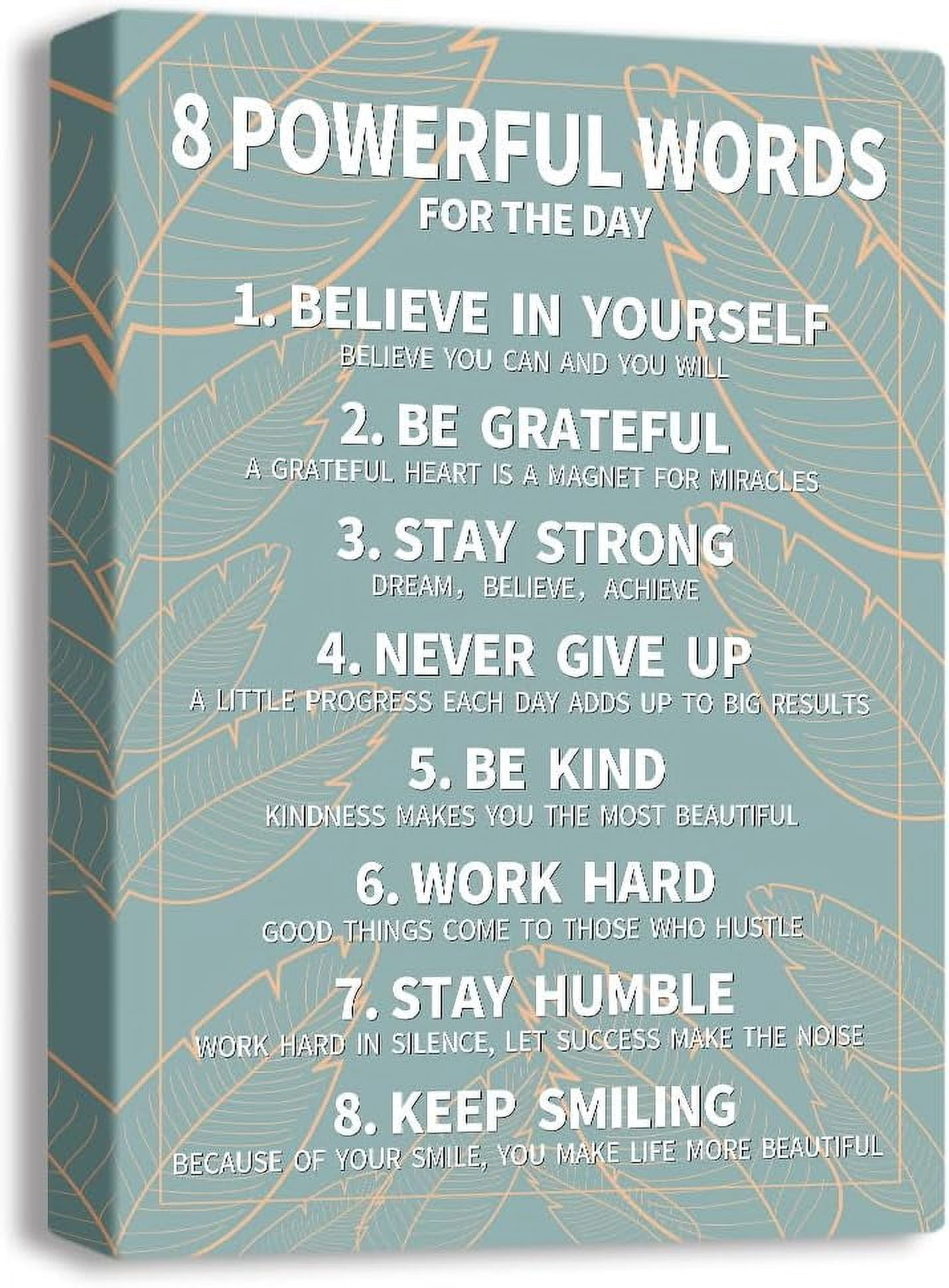 AXXPosters-8 Rules Of Life Canvas Decoration Painting, Suitable For ...