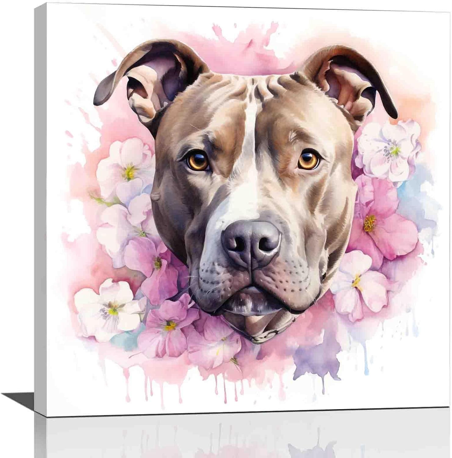AXXPosters AErosx Pit Bull, dog watercolor painting print -watercolor ...