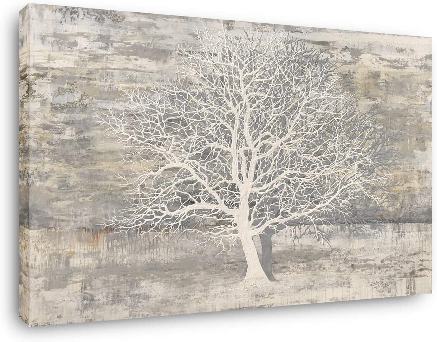 AXXPosters-Abstract Trees Painting Canvas Prints Wall Art Decor - Large ...
