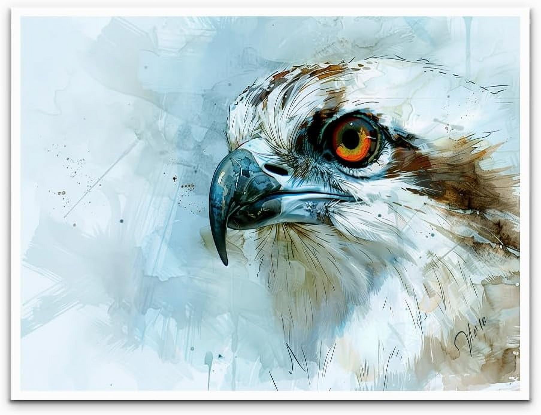 AXXPosters American Bald Eagle Wall Art Flying Patriotic Concept ...