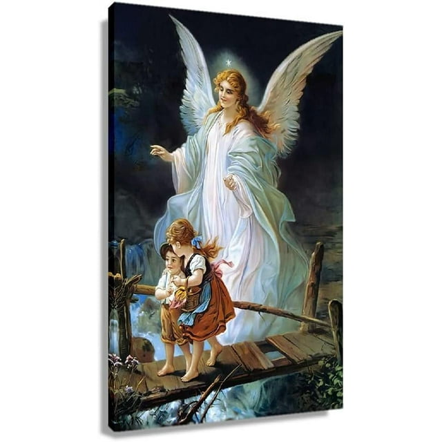 AXXPosters-Angel Poster Framed Vintage Wall Art For living room Artwork ...