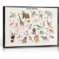AXXPosters Animal Alphabet Chart Kids Educational Poster Animal ...