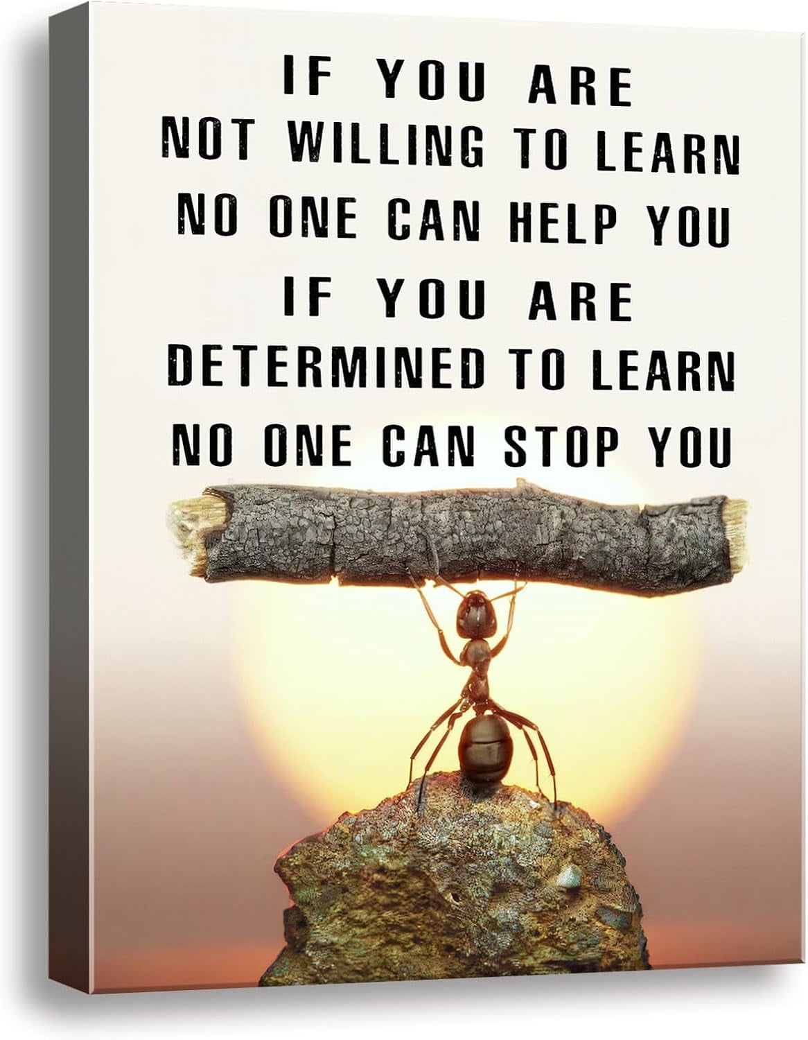 AXXPosters-Ant Motivational Wall Art - Inspiring Canvas Decor for ...