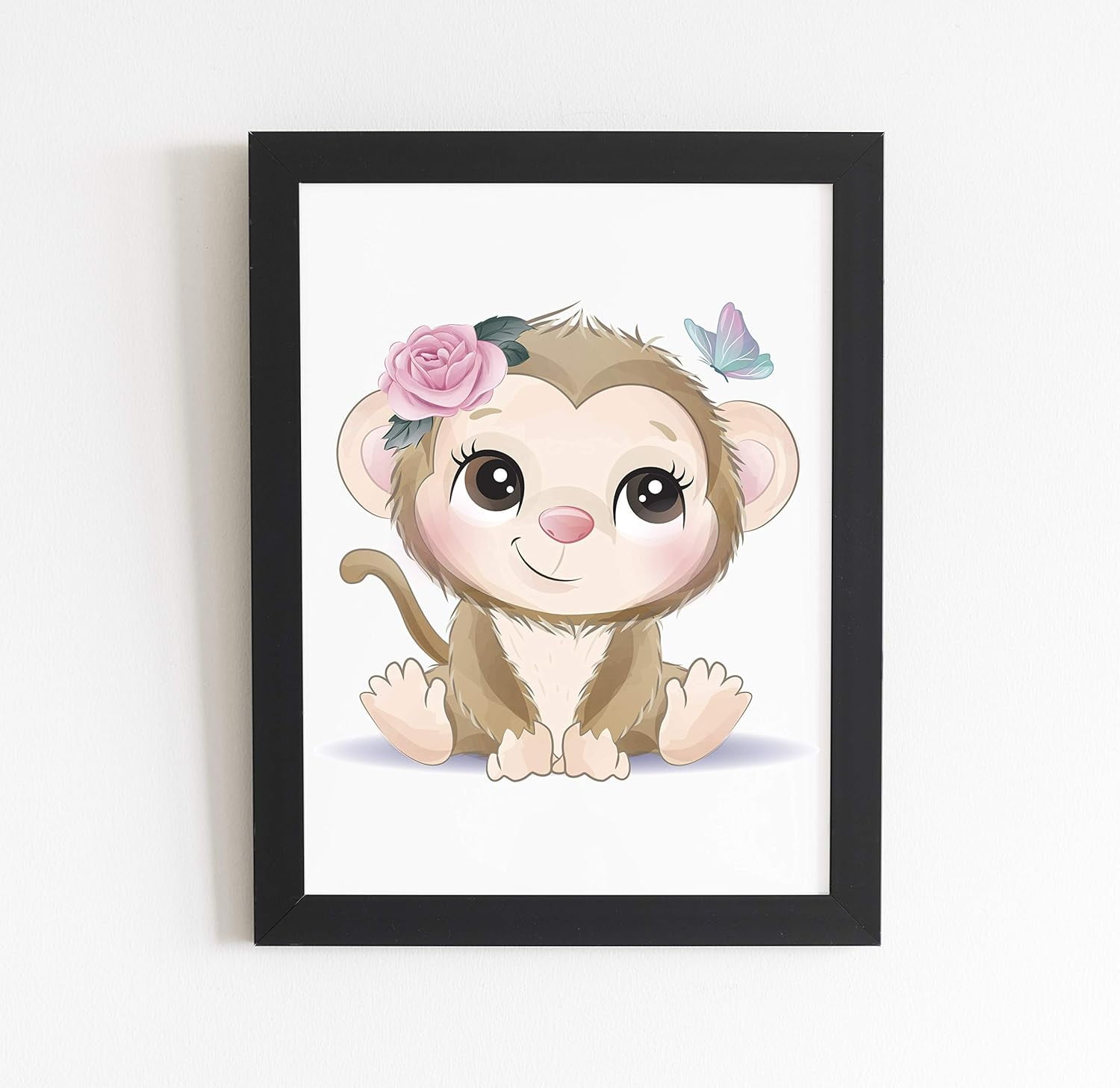 AXXPosters THE BASH AFFAIR Woodland Baby Monkey Print For Kids ...