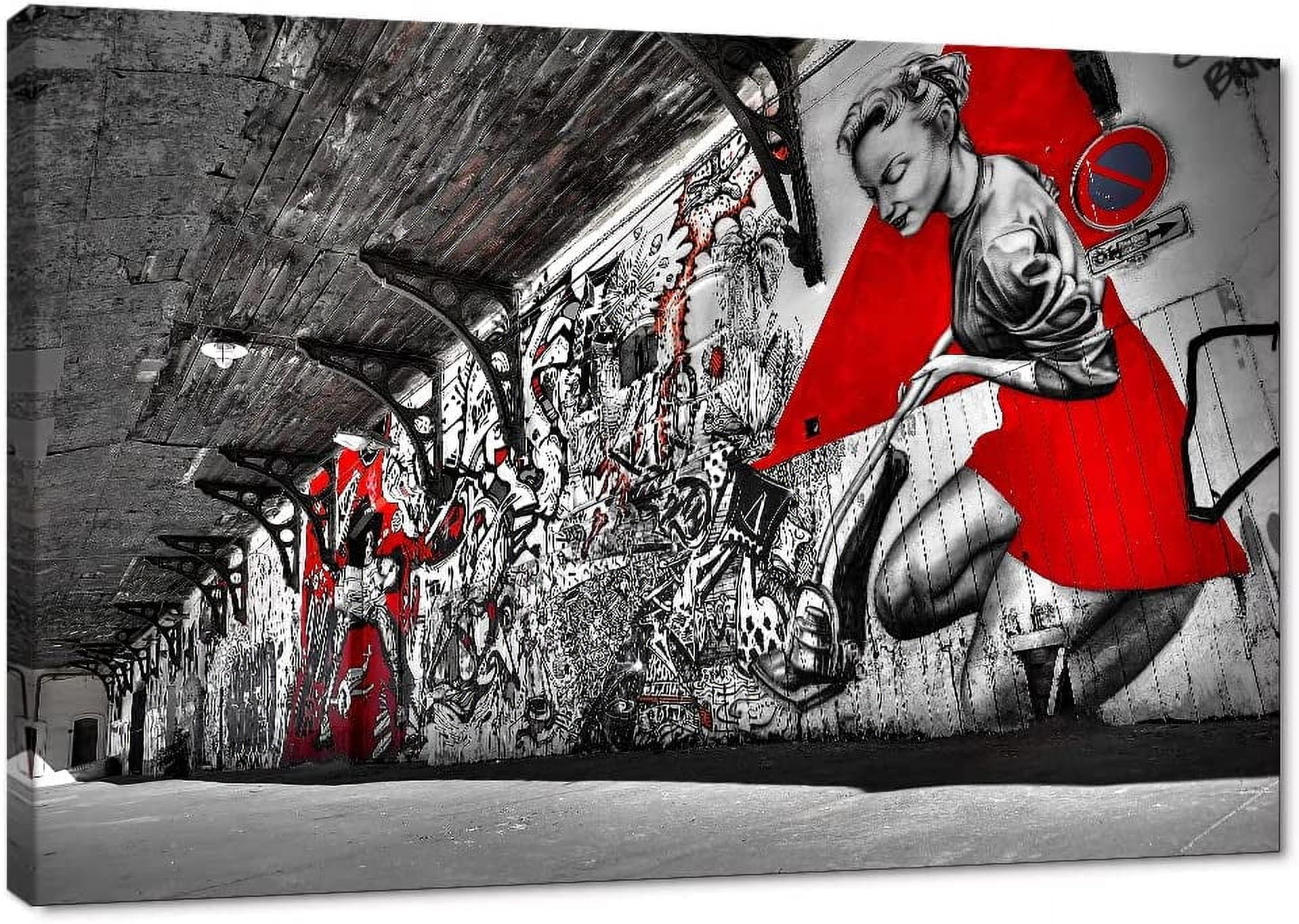 AXXPosters-Banksy Wall Art Graffiti Street Giclee Canvas Paintings ...