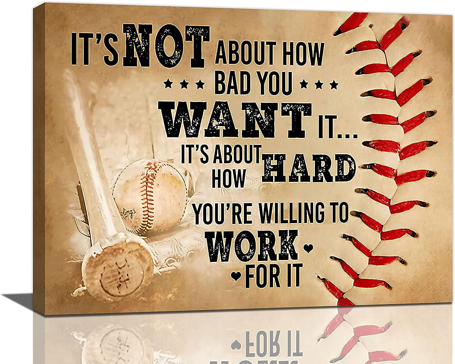 AXXPosters-Baseball Wall Art Inspirational Sport Theme Wall Decor ...