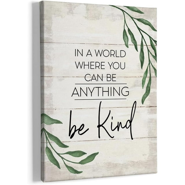 AXXPosters-Be Kind Inspirational Wall Art Decor, Be Kind Sign Office ...