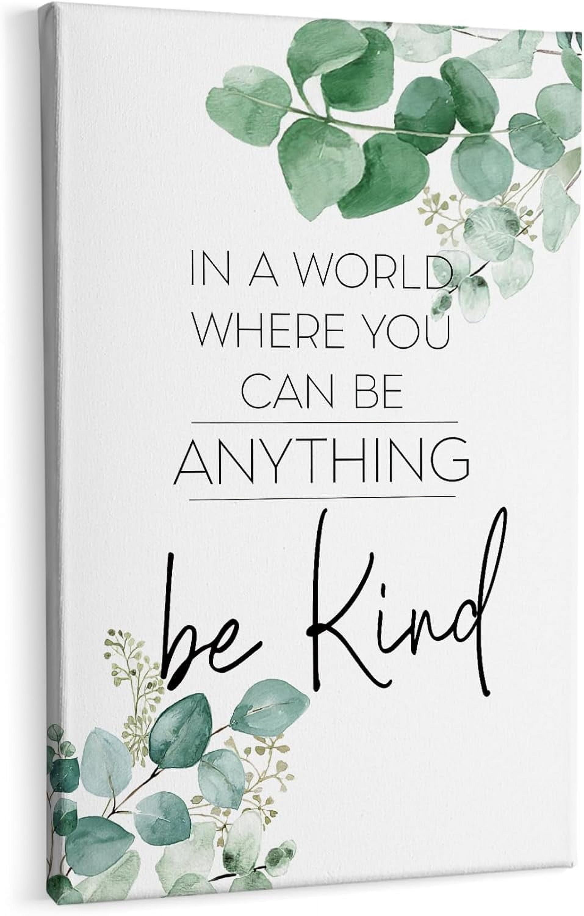AXXPosters-Be Kind Inspirational Wall Art Decor, Be Kind Sign Office ...