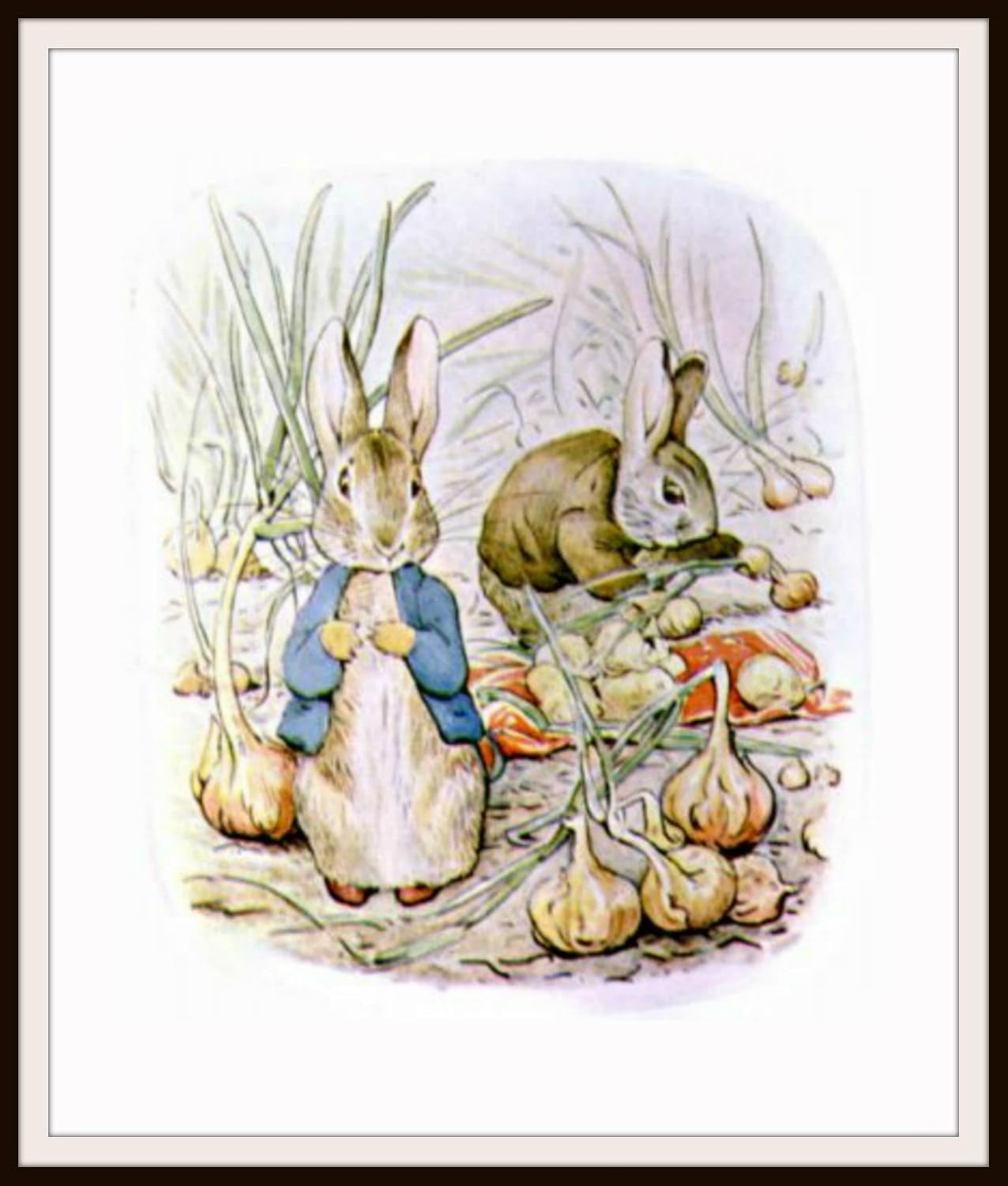 AXXPosters Beatrix Potter Peter Rabbit and Benjamin Bunny, Vintage Art ...