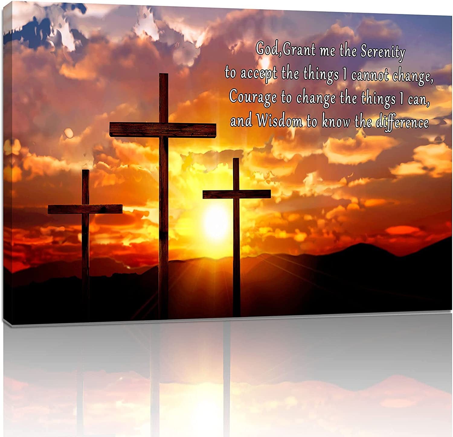 AXXPosters-Bible Verses Canvas Wall Decor, Christian Office Wall Decor ...