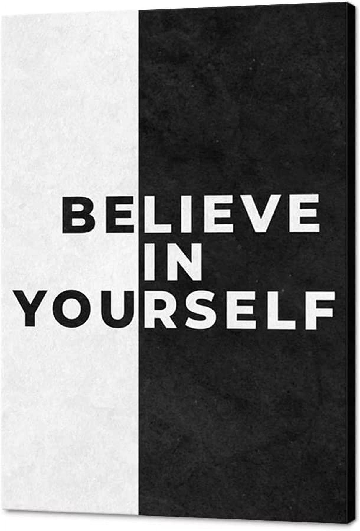 AXXPosters- Black and White Motivational Office Canvas Paintings with ...