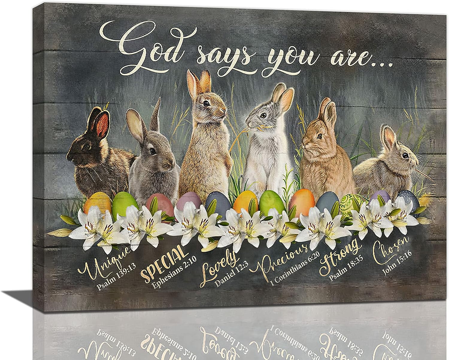 AXXPosters-Bunny Pictures Wall Decor Cute Rabbit Decor Wall Art God ...