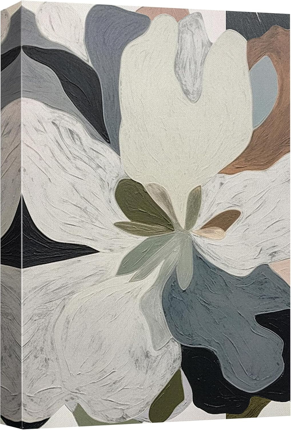 AXXPosters- Canvas Print Wall Art Abstract Florals Bold Petal ...