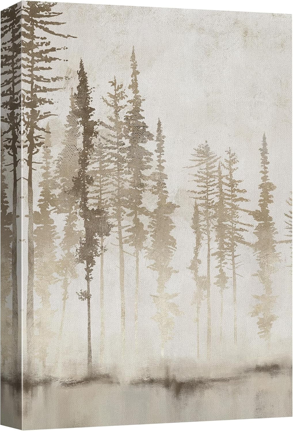 AXXPosters-Canvas Print Wall Art Enchanted Forest Haze Sepia Tones ...