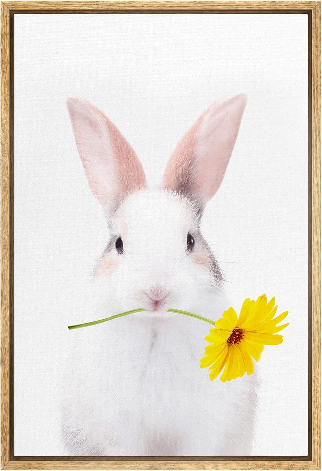 AXXPosters- Canvas Print Wall Art Kids Child Bedroom Bunny Rabbit Daisy ...