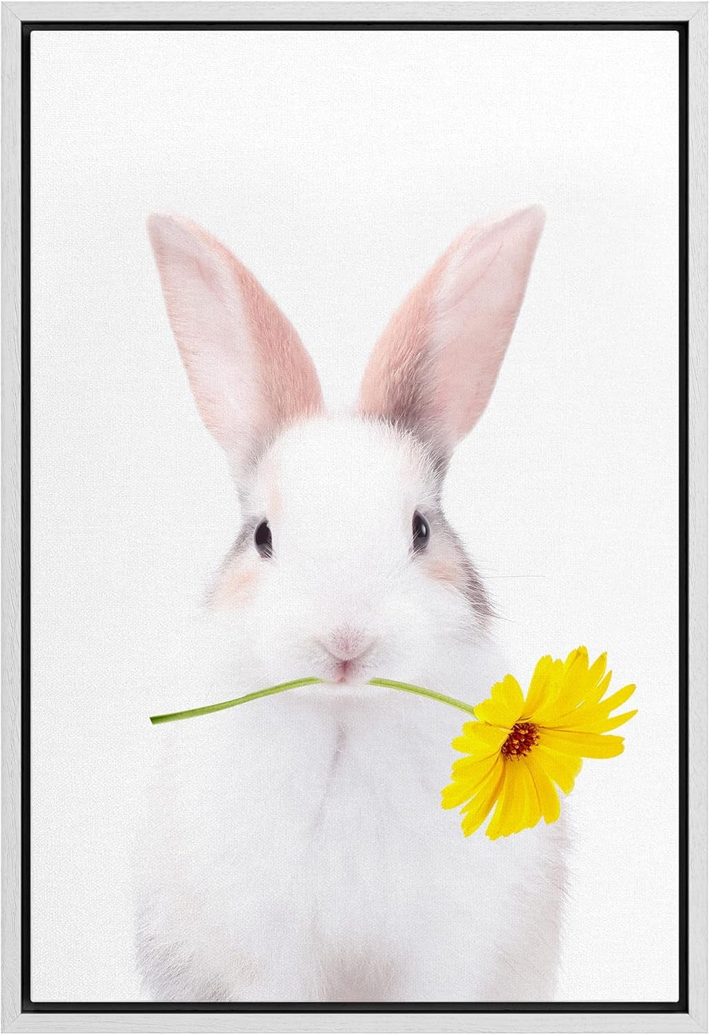 AXXPosters- Canvas Print Wall Art Kids Child Bedroom Bunny Rabbit Daisy ...