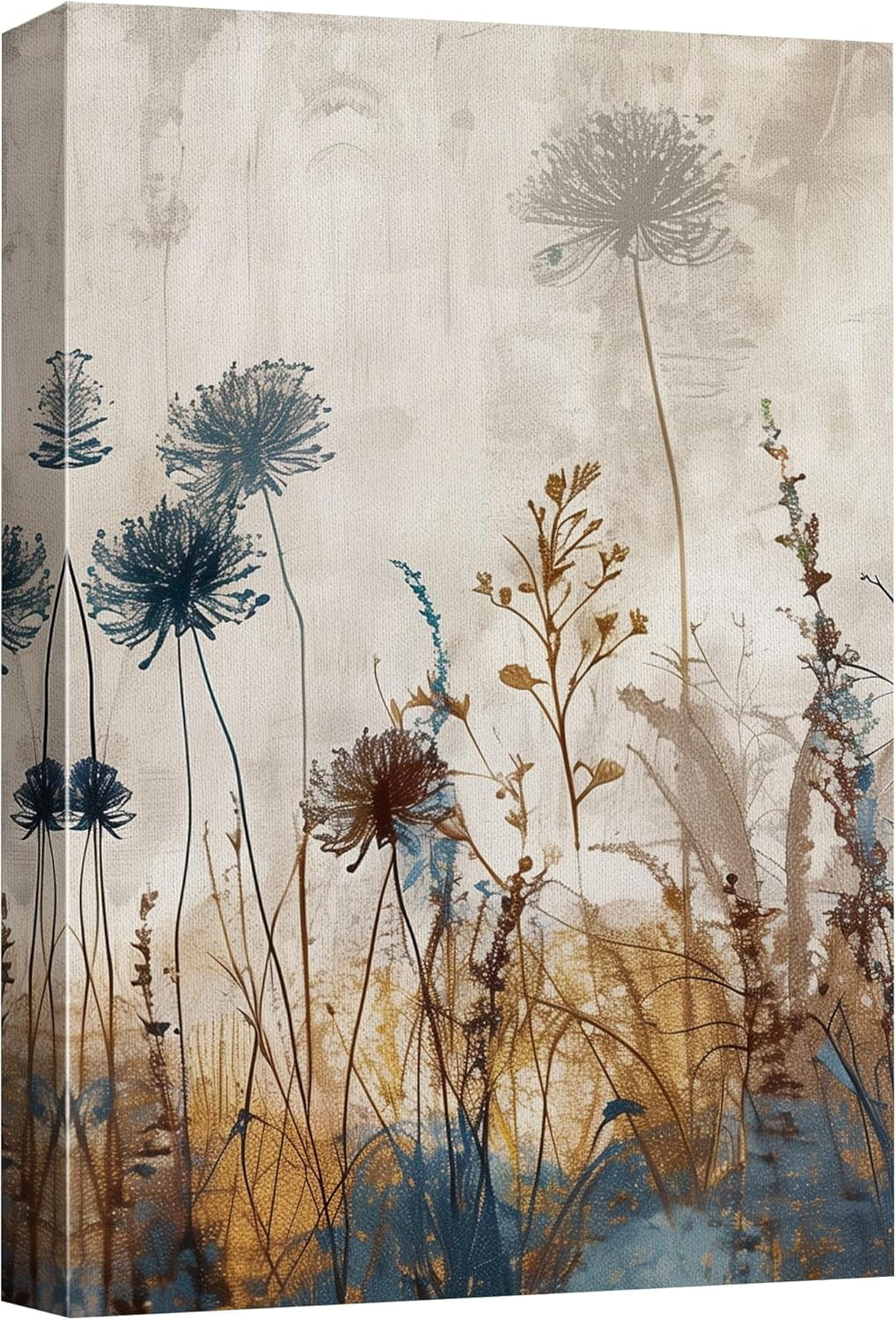 AXXPosters- Canvas Print Wall Art Nature's Brushstrokes Wild Blooms ...