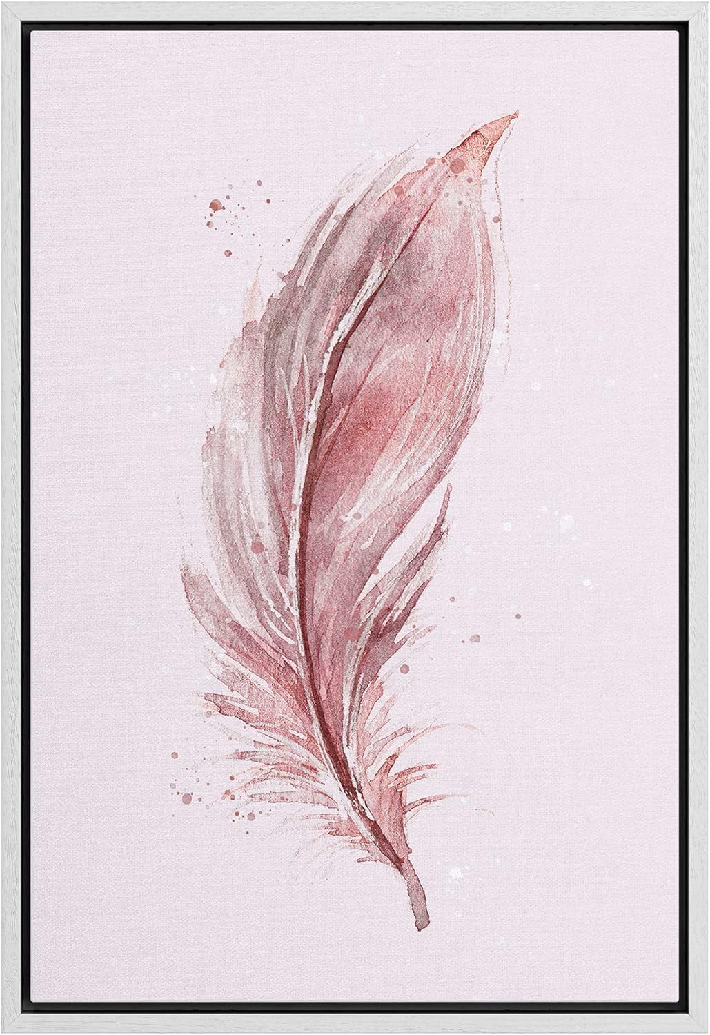 AXXPosters- Canvas Print Wall Art Paint Splatter Pastel Pink Falcon ...