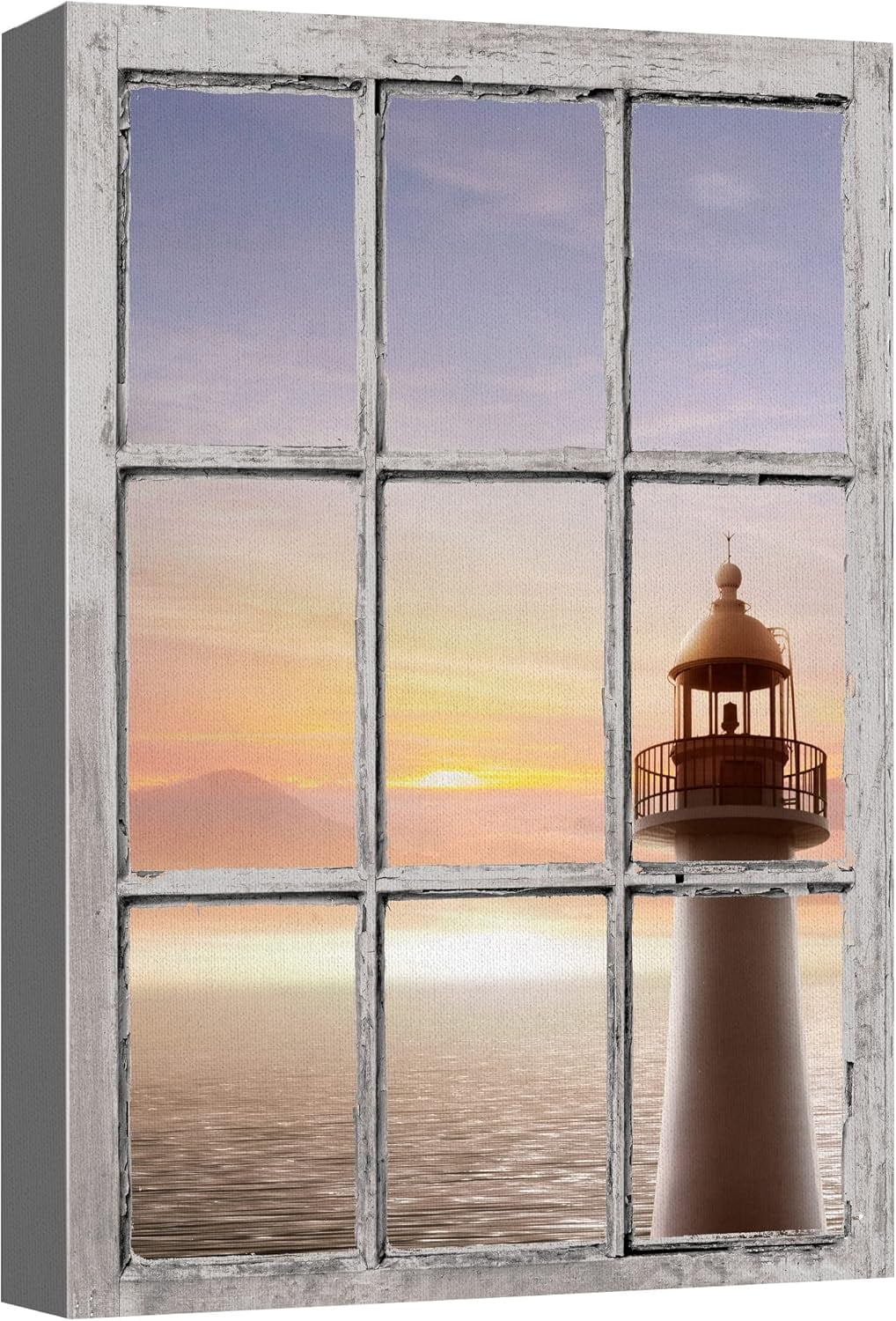 AXXPosters-Canvas Print Wall Art Window View Dandelion Flower ...