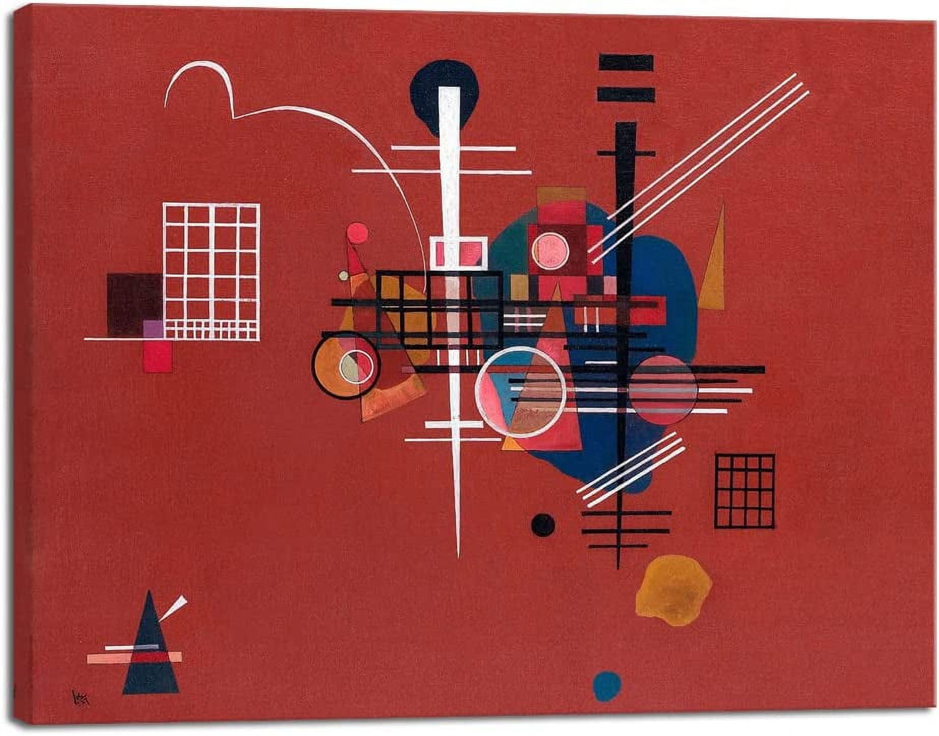 AXXPosters-Canvas Prints Dull Red,1927 by Wassily Kandinsky Classic Art ...