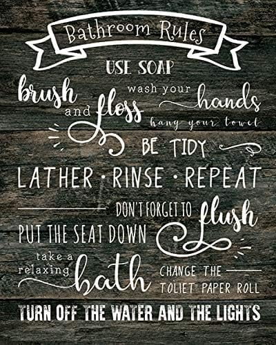 AXXPosters-Canvas Sign Art for Child Education Lather Rinse Repeat ... AXXPosters-Canvas Sign Art for Child Education Lather Rinse Repeat ...