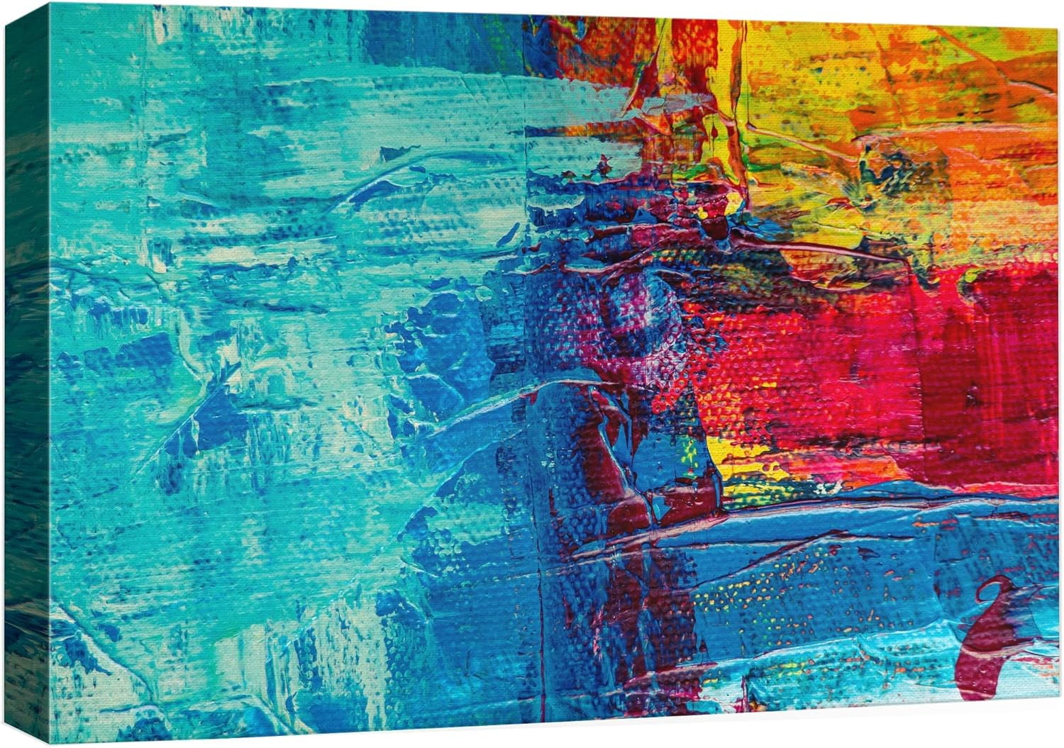 AXXPosters-Canvas Wall Art Abstract Colorful Prints Artwork for Home ...