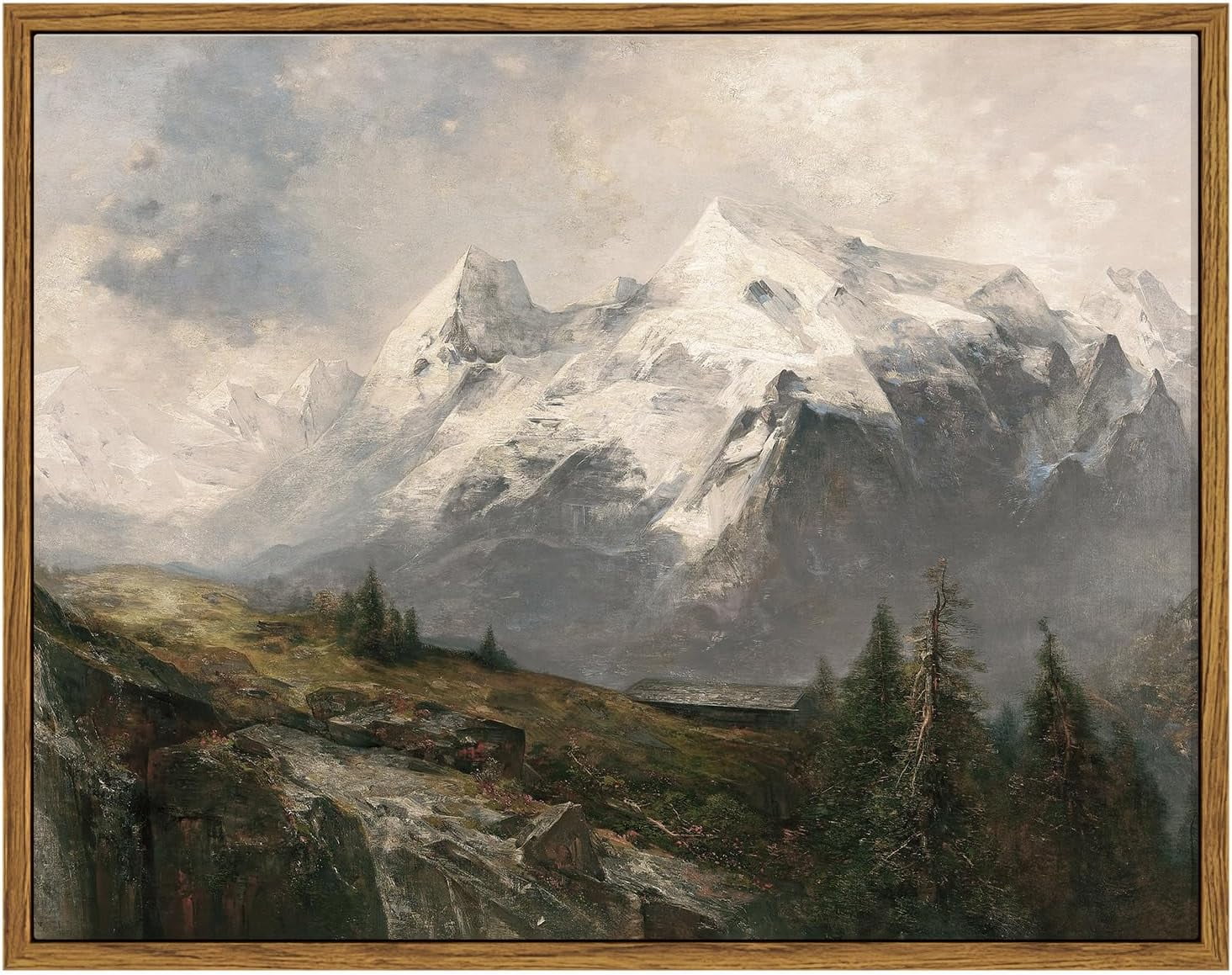 AXXPosters- Canvas Wall Art Room Decor, Winter Decor, Mountain ...