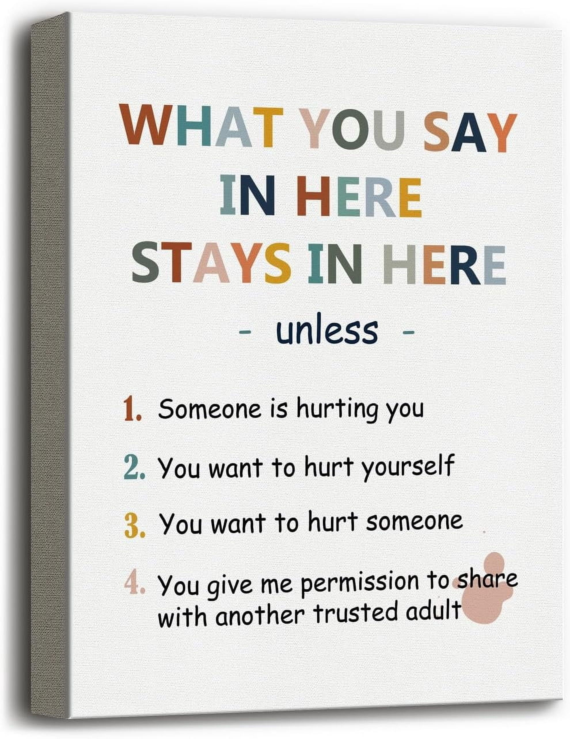 AXXPosters-Canvas Wall Art, Wall Art Prints, Mental Health Canvas ...