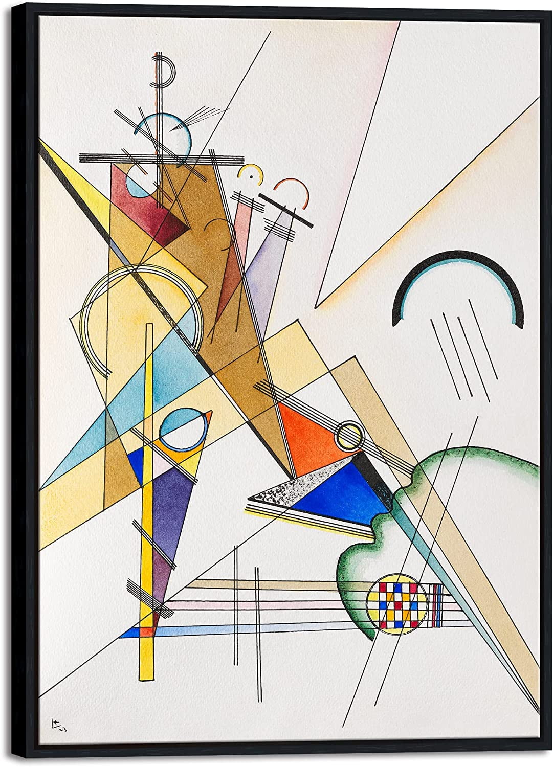 AXXPosters-Canvas Wall Art Wassily Kandinsky Composition Viii Picture ...