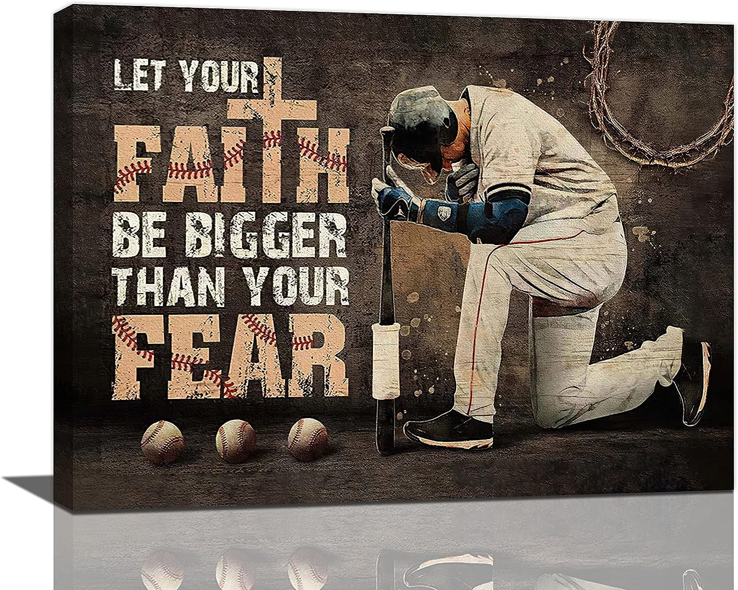AXXPosters-Christian Baseball Wall Art Sport Poster Teen Boy Room Wall ...