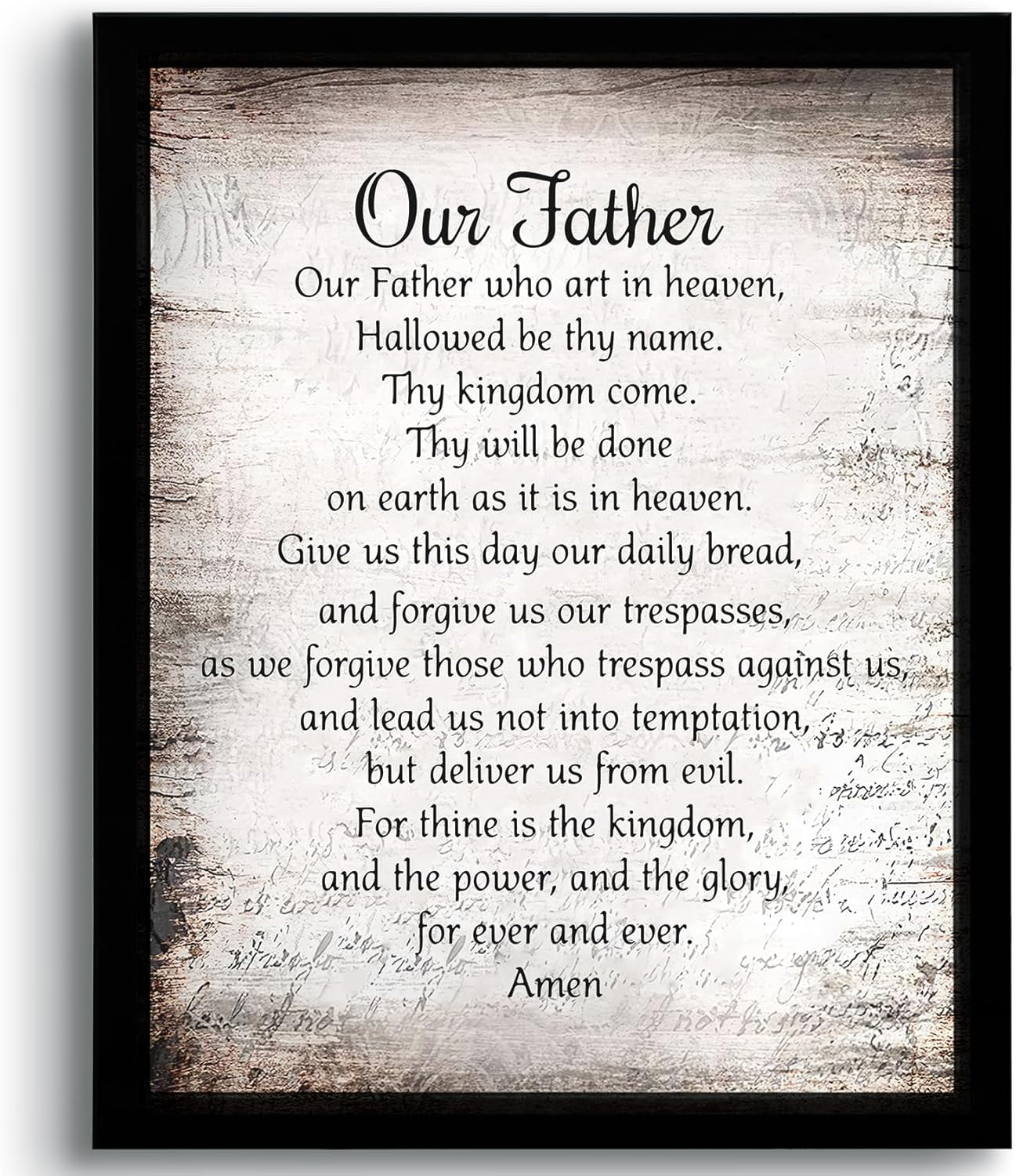 AXXPosters-Christian Our Father The Lords Prayer Wall Art Prints ...