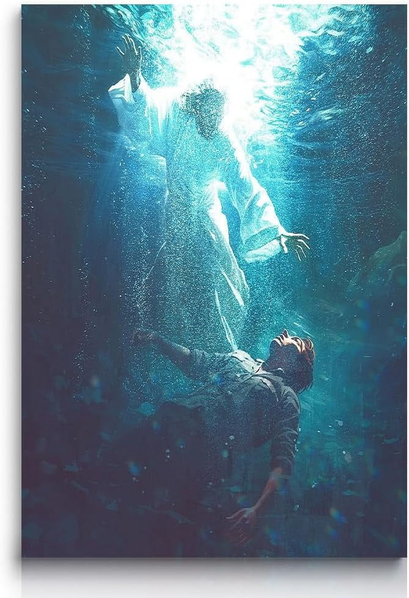 AXXPosters- Christian Wall Art Jesus Print Painting When You Go Through ...