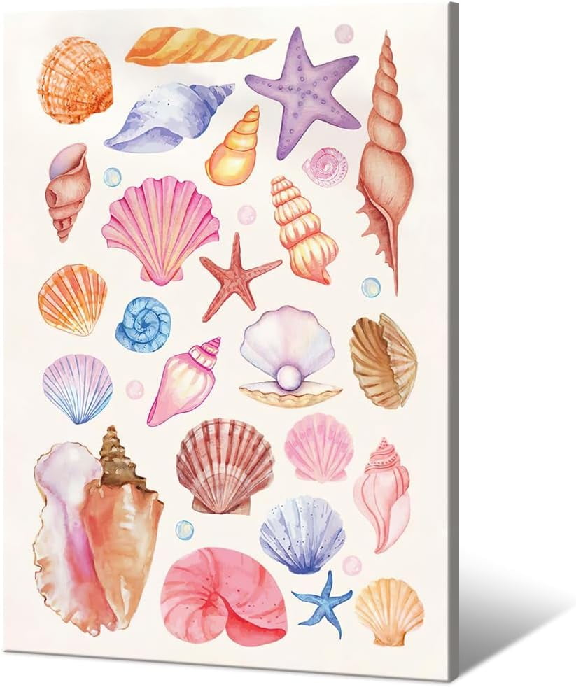 AXXPosters Colorful Beachy Posters Preppy Coastal Cowgirl Wall Art ...