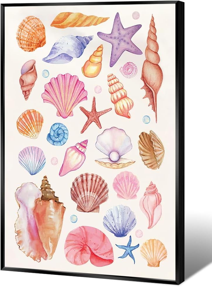 AXXPosters Colorful Beachy Posters Preppy Coastal Cowgirl Wall Art ...