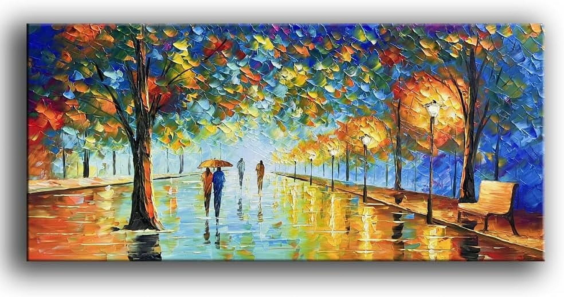 AXXPosters- Contemporary Art Landscape impressionist Oil Painting On ...