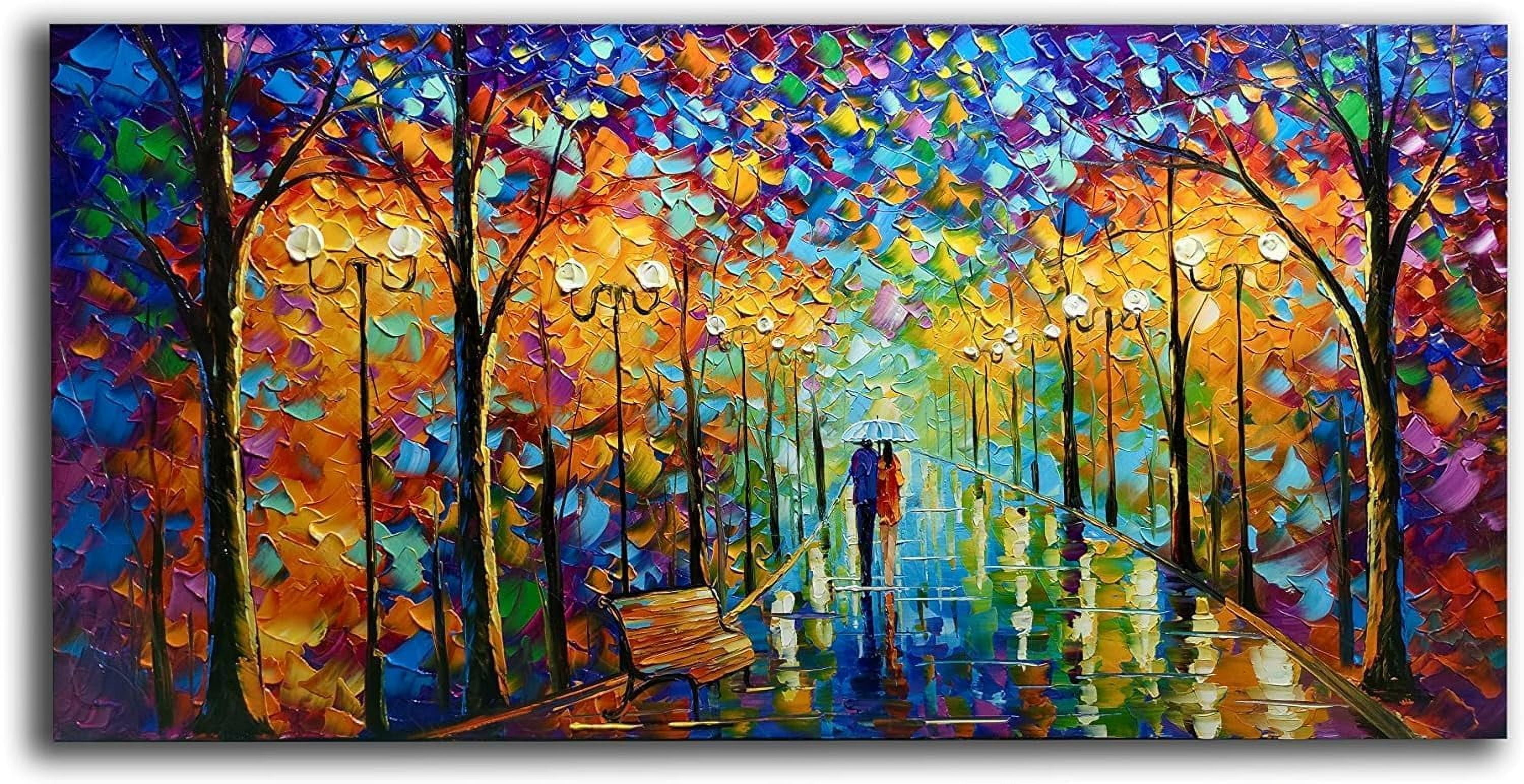 AXXPosters- Contemporary Art Landscape impressionist Oil Painting On ...