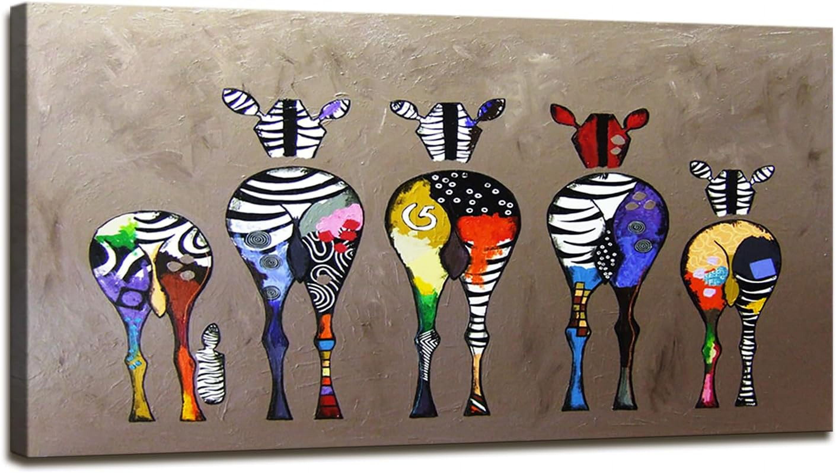 AXXPosters-D72550 Canvas Prints Wall Art Paintings Animal Painting Five ...