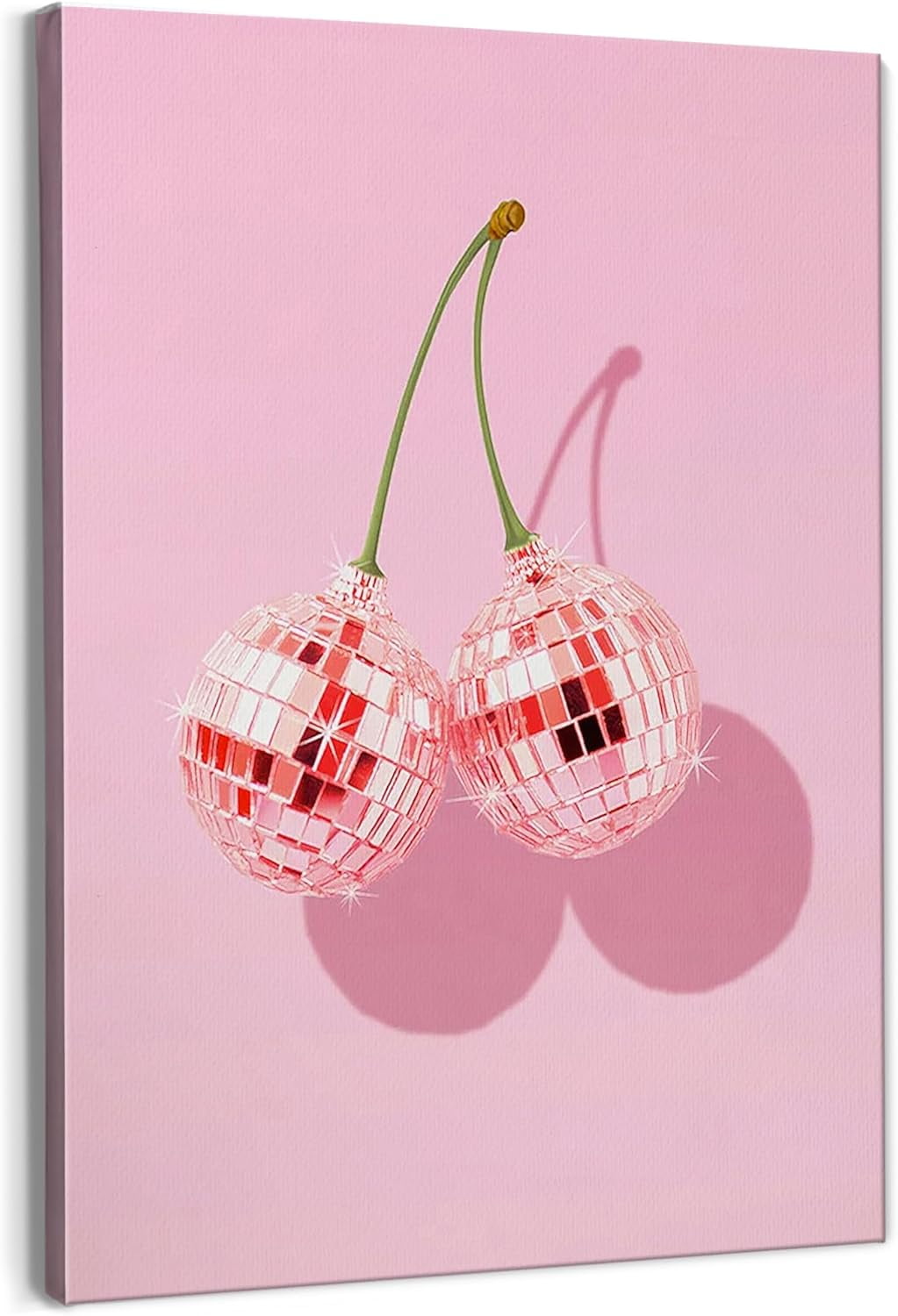 AXXPosters Disco Ball Decor - Preppy Trendy Pink Cherry Disco Ball Wall ...